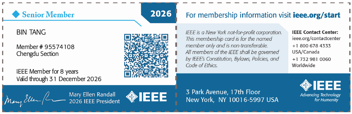 成航教师荣升IEEE高级会员（IEEE Senior Member）-成都航空职业技术大学